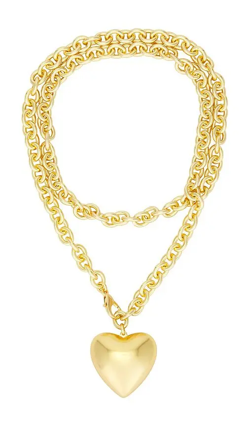 ROXANNE ASSOULIN Heart And Soul Long Pendant Necklace - Gold
