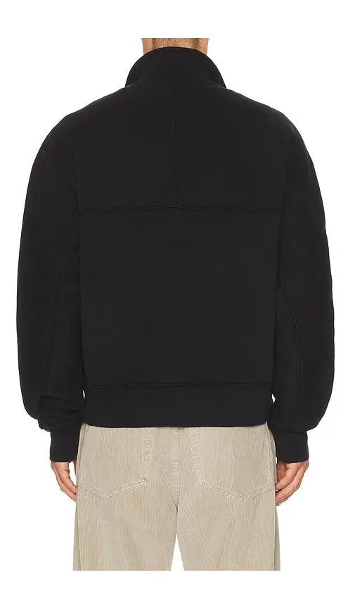 AGOLDE Idris Quarter Zip Sweater - Black