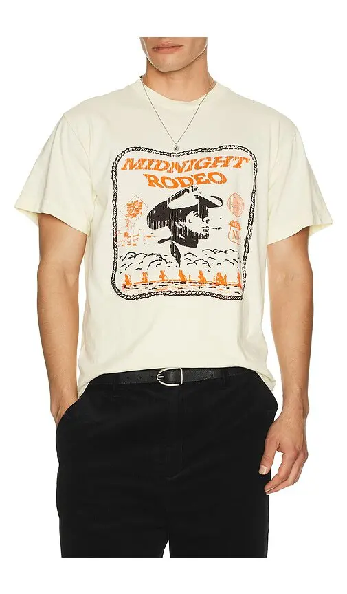 MIDNIGHT RODEO Western Tee - Cream