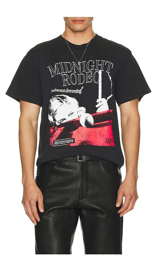 MIDNIGHT RODEO Billiards Tee - Black