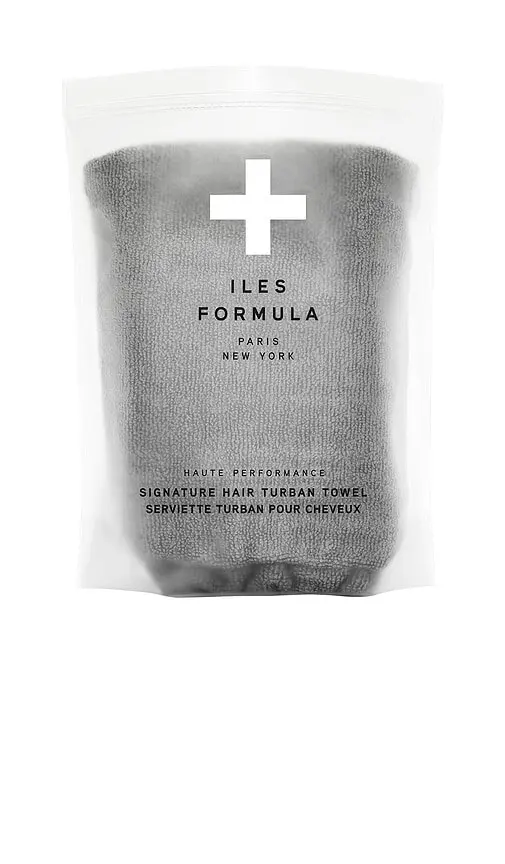 ILES FORMULA Signature Hair Turban Towel - Grey