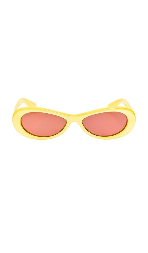 Jacquemus Nuvola Sunglasses - Banana  Silver  & Burgundy