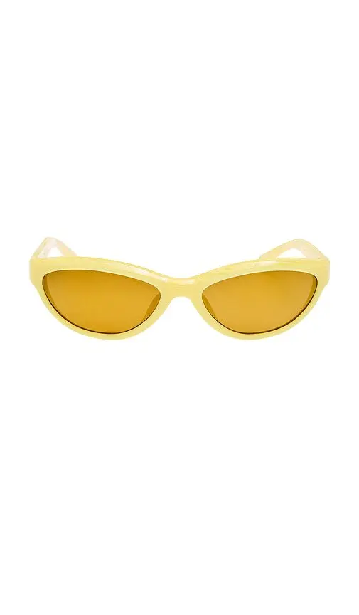 Jacquemus Curvo Sunglasses - Milky Yellow  Gold  & Bronze