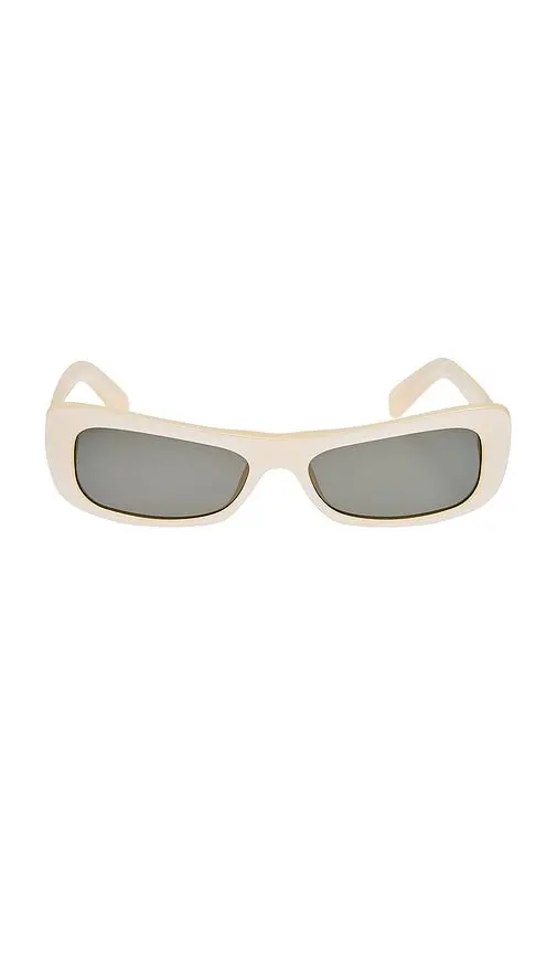 Jacquemus Capri Sunglasses - Metallic Pearl  Silver  & Grey