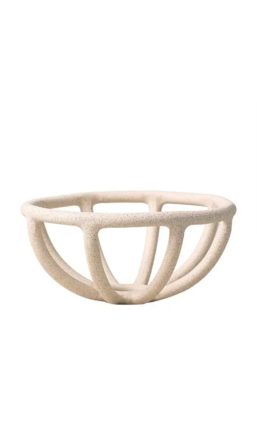 SIN Prong Medium Bowl In Cream - Sand