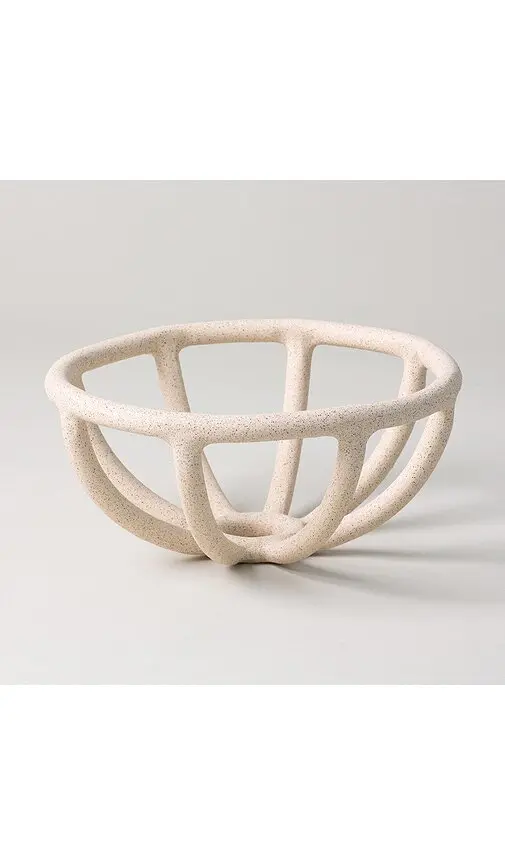 SIN Prong Medium Bowl In Cream