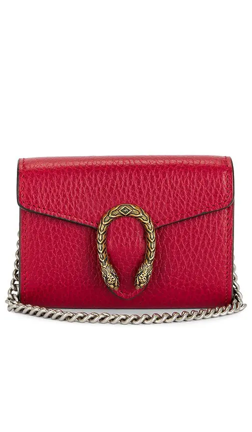Null Gucci Dionysus Wallet On Chain - Red
