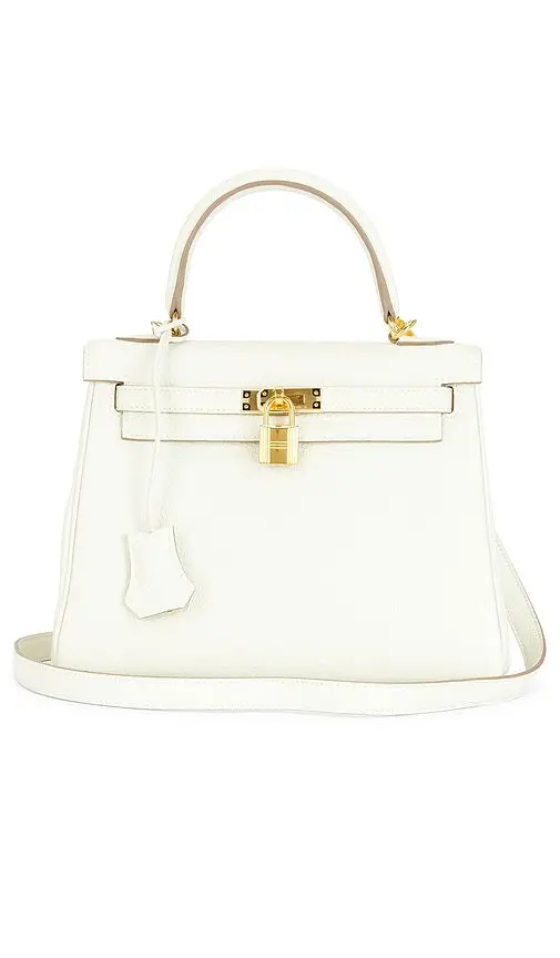 FWRD RENEW Hermes Togo Kelly 25 Handbag - Mushroom
