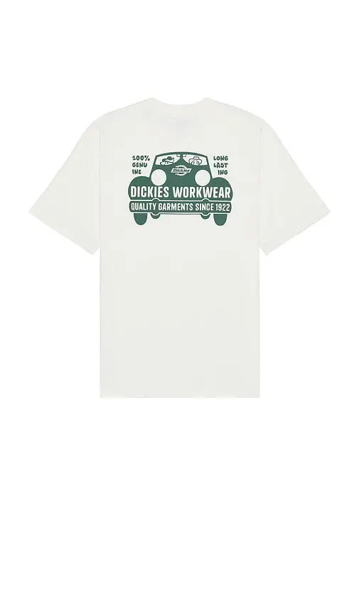 Dickies Gordonsville Short Sleeve Tee In White - Egret