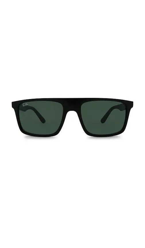 Ray-ban Rectangular Sunglasses - Black & Green