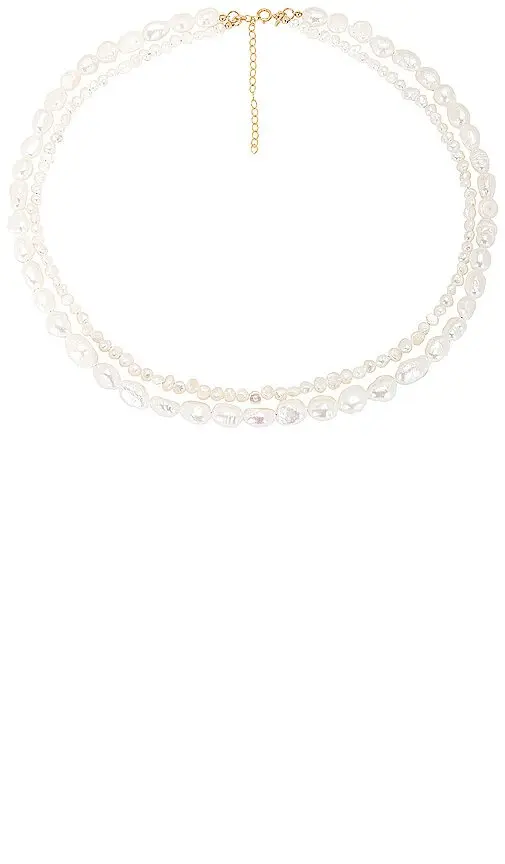 JORDAN ROAD La Playa Layered Necklace - Fresh Water Pearl