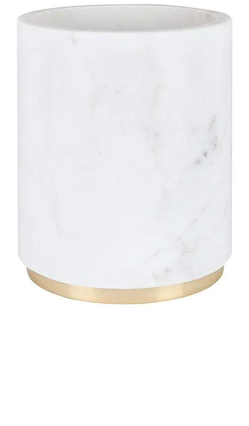 HAWKINS NEW YORK Utility Canister - White & Brass