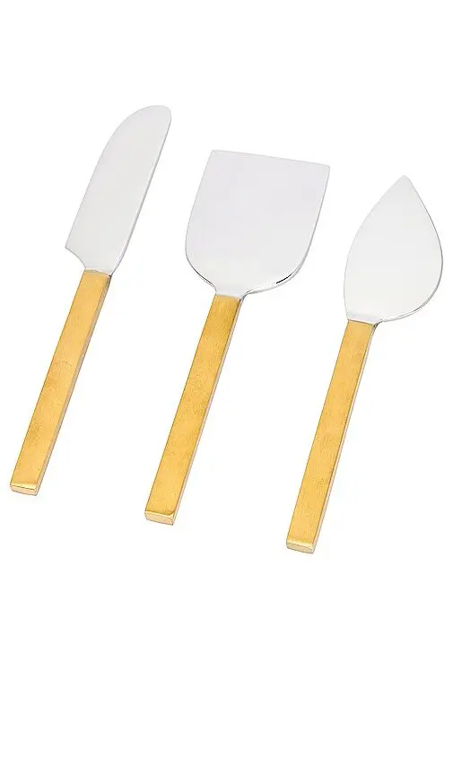 HAWKINS NEW YORK Simple Cheese Knives Set - Plated Steel