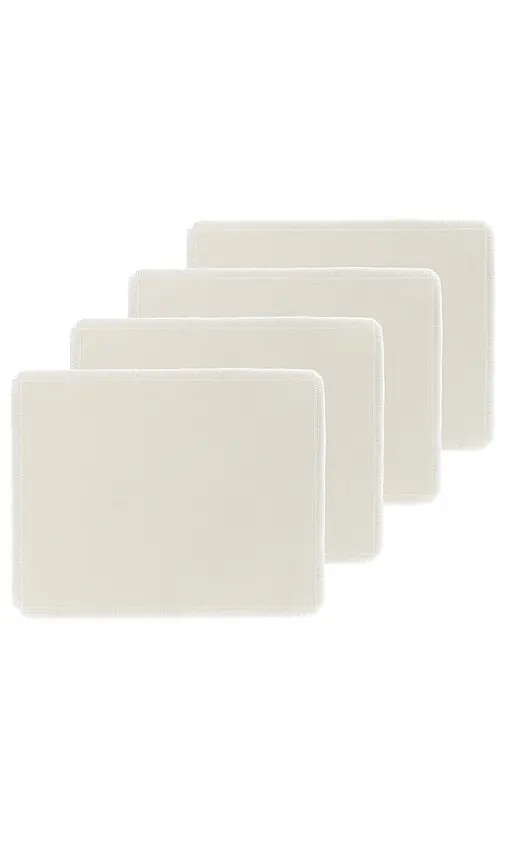 HAWKINS NEW YORK Essential Cotton Placemats Set Of 4 - Ivory