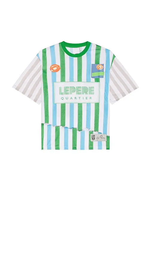 LE PÃ¨RE Lpfc Mesh Tee In Multi In Green,blue