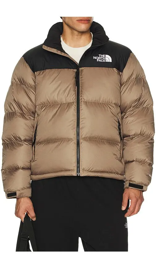 The North Face 1996 Retro Nuptse Jacket - Mocha Brown & Tnf Black