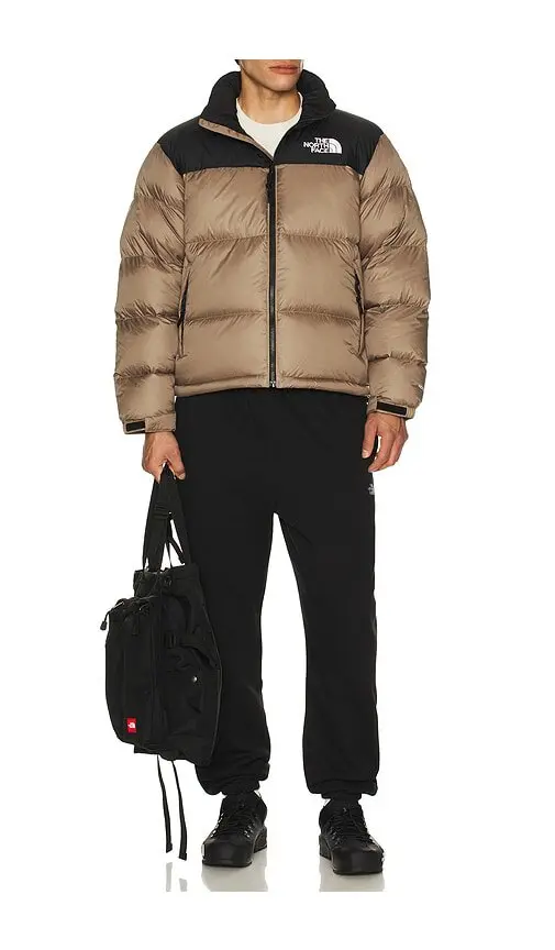 The North Face 1996 Retro Nuptse Jacket - Mocha Brown & Tnf Black