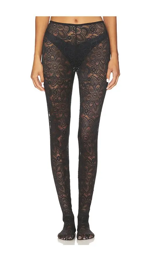 Beaufille Cassia Lace Stockings - Black