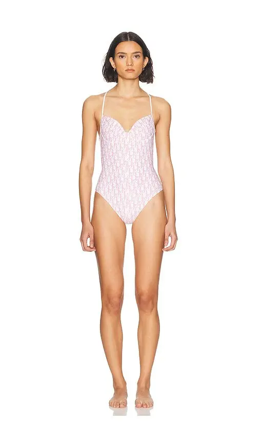 FWRD RENEW Dior Diorissimo One Piece Swimsuit - Pink