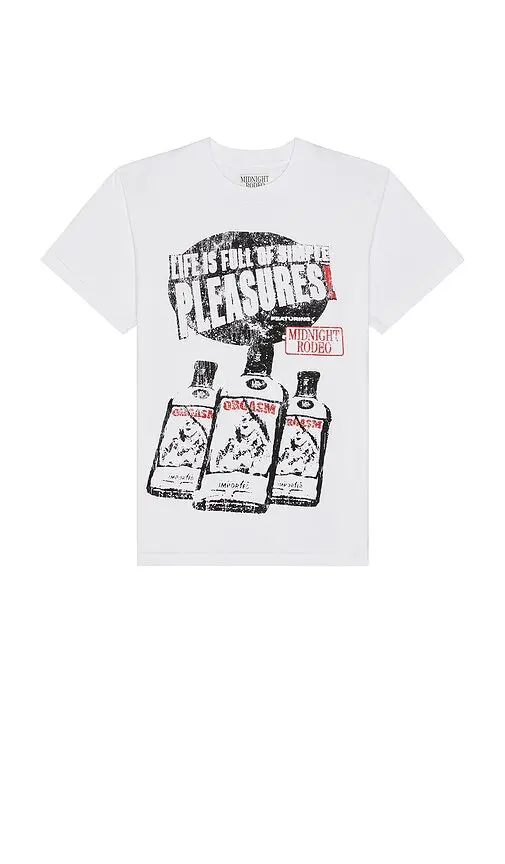 MIDNIGHT RODEO The Pleasures T-shirt In White - Antique White
