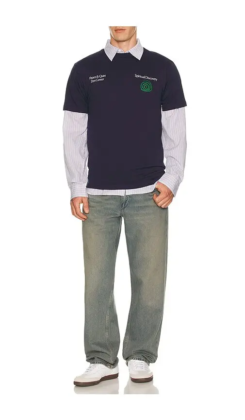 MUSEUM OF PEACE & QUIET Spiritual Discovery T-shirt - Navy