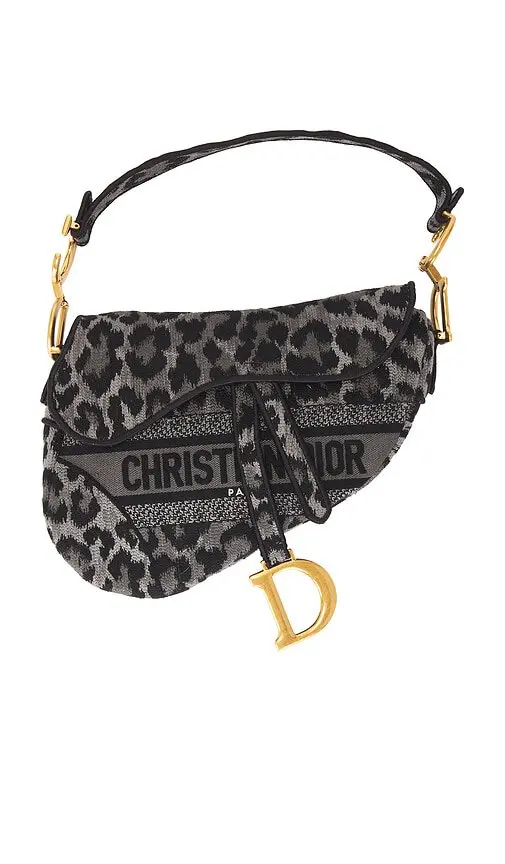 Undefined Dior Mizza Embroidered Saddle Bag