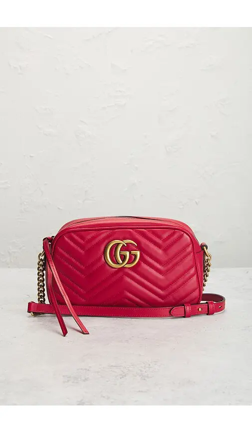 Undefined Gucci Mini Gg Marmont Shoulder Bag - Red