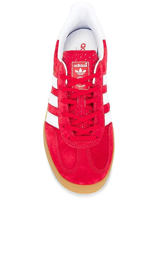 adidas gazelle silver green womens ADIDAS ORIGINALS Red GAZELLE INDOOR Sneakers for Infants – Pavidas main image 0