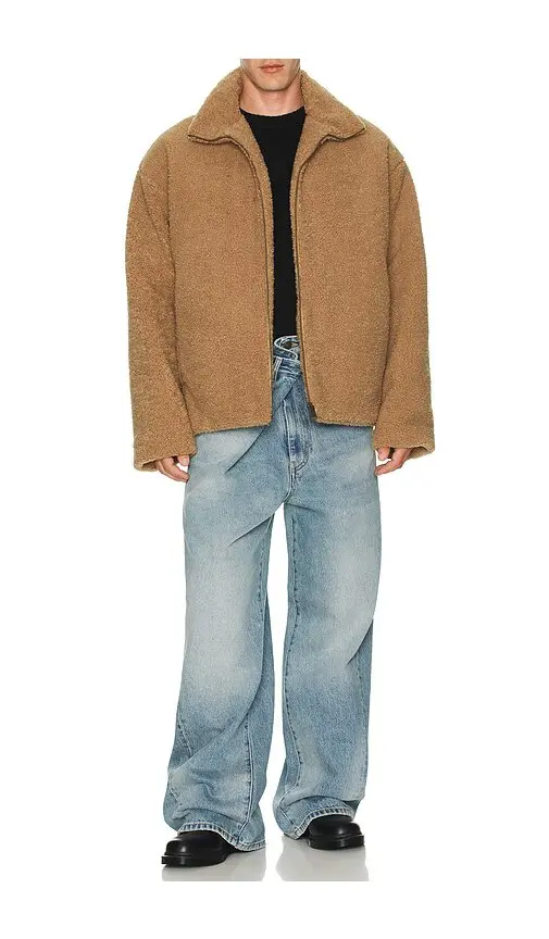 DARKPARK Faux Shearling Drop Shoulder Jacket