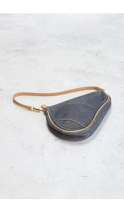 FWRD RENEW Dior Denim Vintage Pochette Saddle Bag