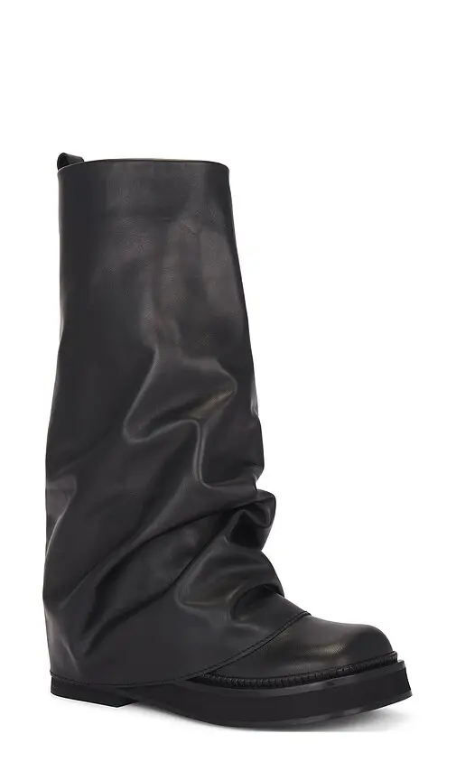 Attico Robin Combat Boot - Black