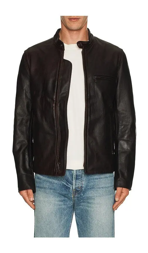 SCHOTT Cafe Racer Leather Jacket