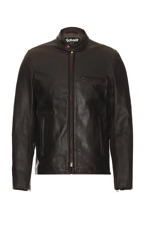 SCHOTT Cafe Racer Leather Jacket