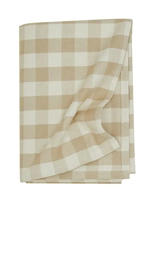 HAWKINS NEW YORK Essential Gingham Tablecloth - Ivory & Flax