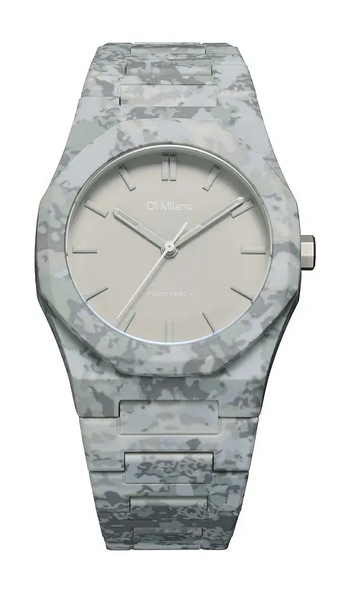 D1 MILANO Polycarbonate 40.5mm Bracelet Watch - Urban Camo