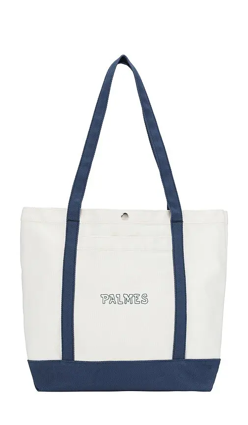 PALMES Logo Heavy Tote Bag - Navy