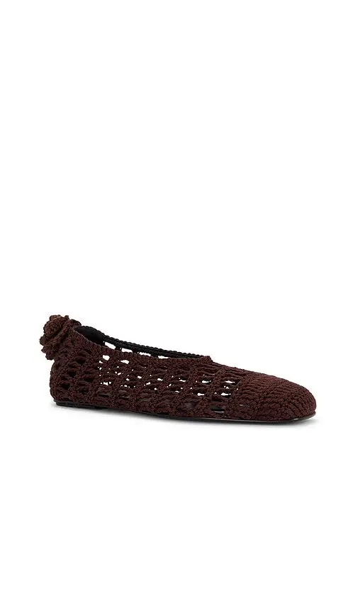 Magda Butrym Crochet Ballet Flat