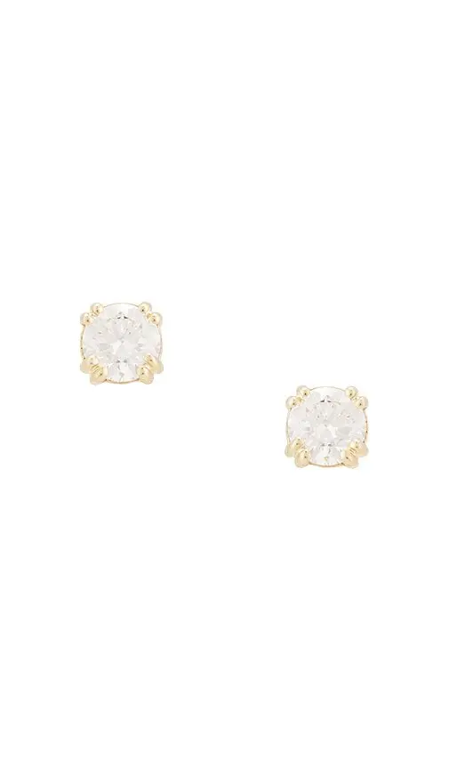 STONE AND STRAND The Essential 0.60ct Diamond Stud Earrings - 14k Yellow Gold & White Diamond