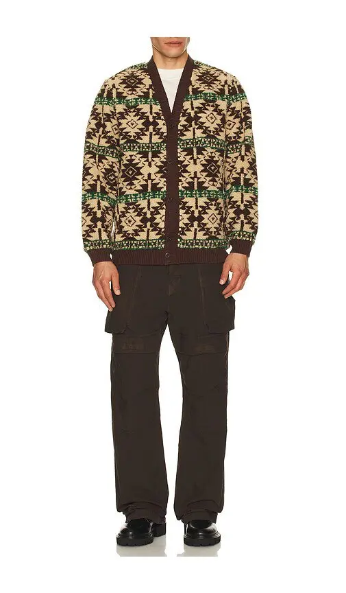 BEAMS Boa Jacquard Cardigan