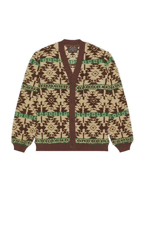 BEAMS Boa Jacquard Cardigan