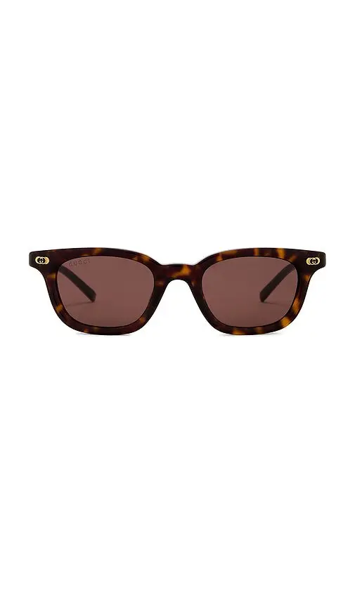 Gucci Round Sunglasses - Havana & Brown