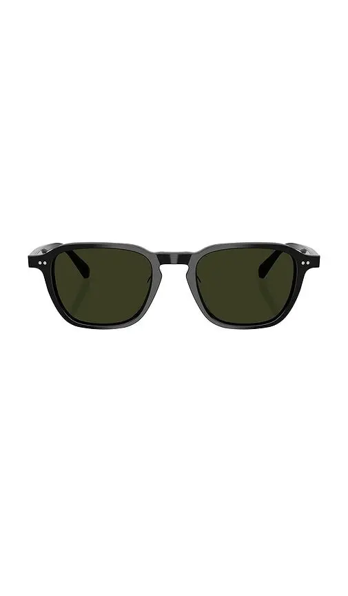 Oliver Spencer Square Sunglasses - Black