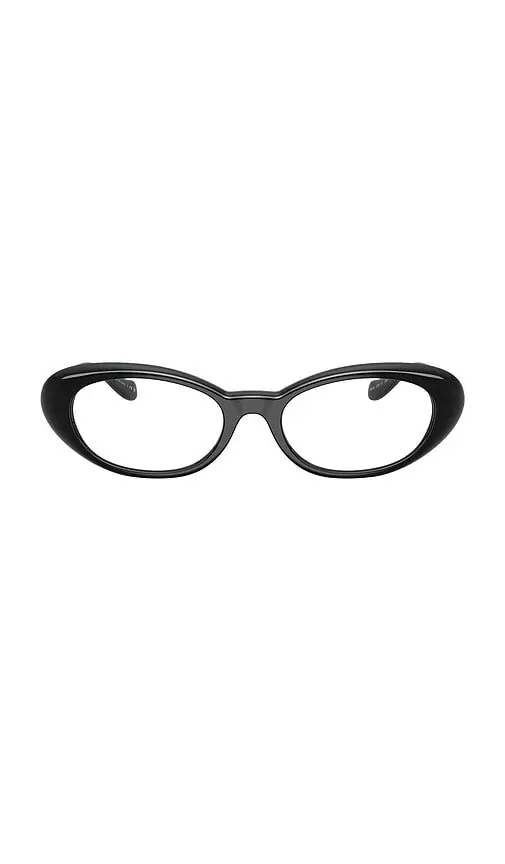 Versace Oval Eyeglasses - Black