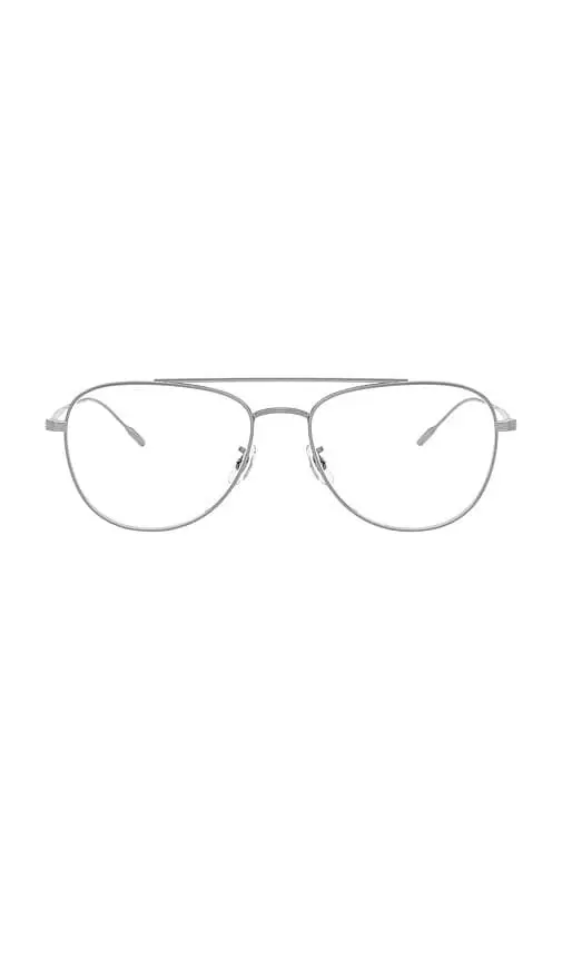 Oliver Spencer Stilson Metallic Eyeglasses - Silver