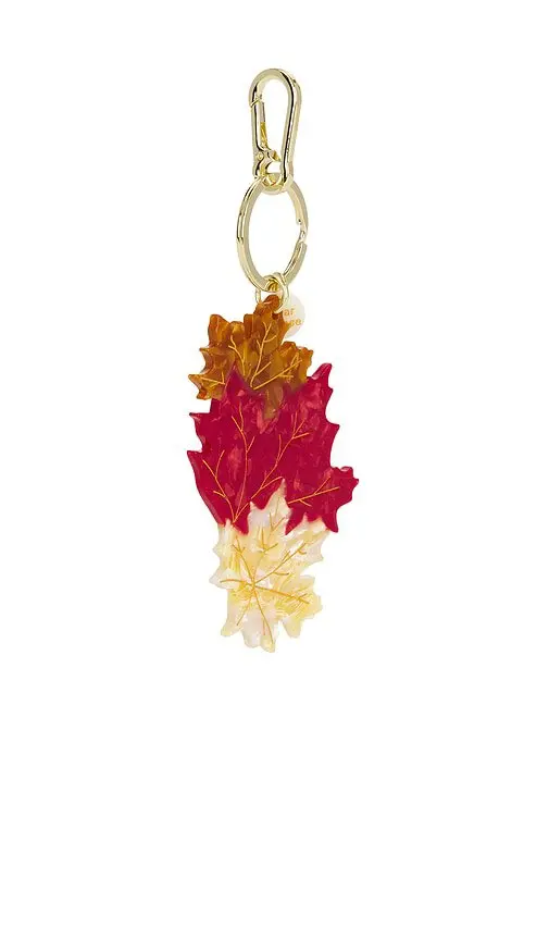 SOLAR ECLIPSE Hand-painted Maple Leaves Bag Charm And Keychain