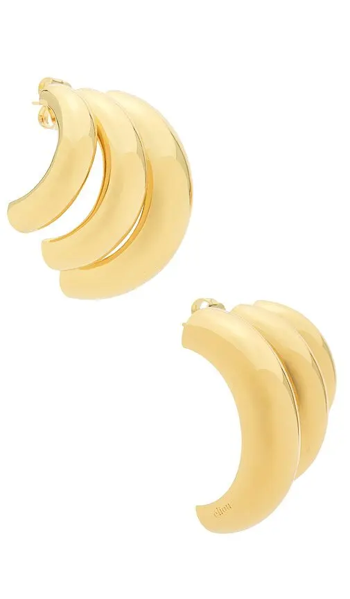Éliou Tripla Hoop Earrings - Gold