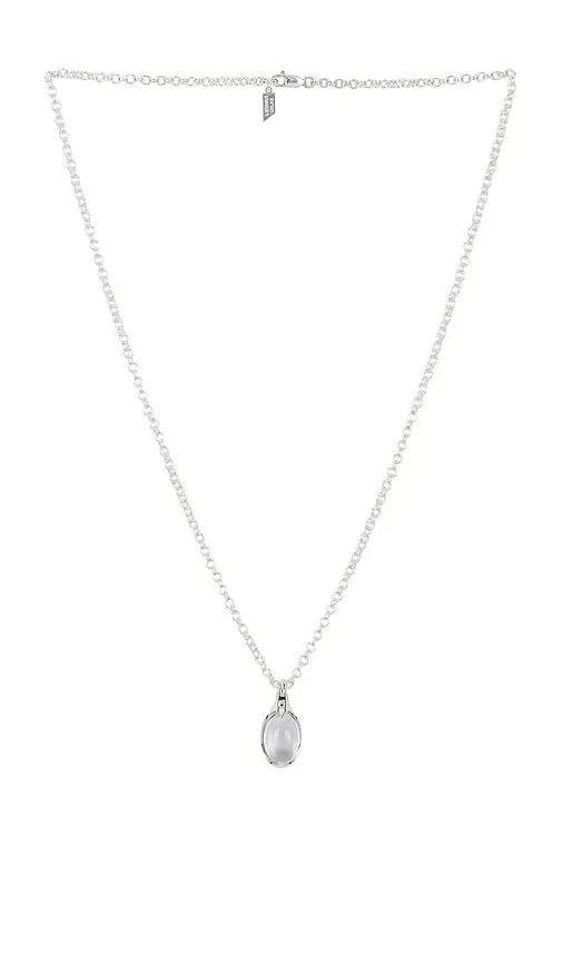 LOREN STEWART Crystal Orb Amulet Necklace - Sterling Silver