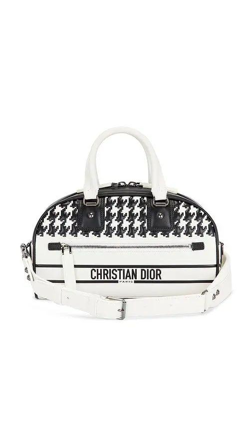 FWRD RENEW Dior Vibe Zip Bowling Bag - Black & White