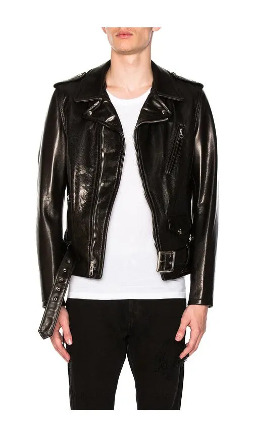 SCHOTT Pebbled Moto Jacket