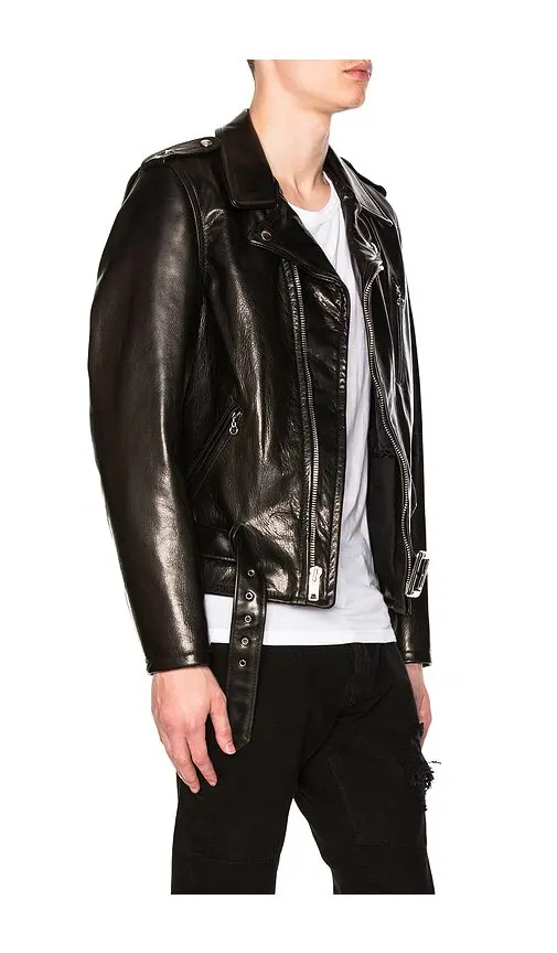 SCHOTT Pebbled Moto Jacket